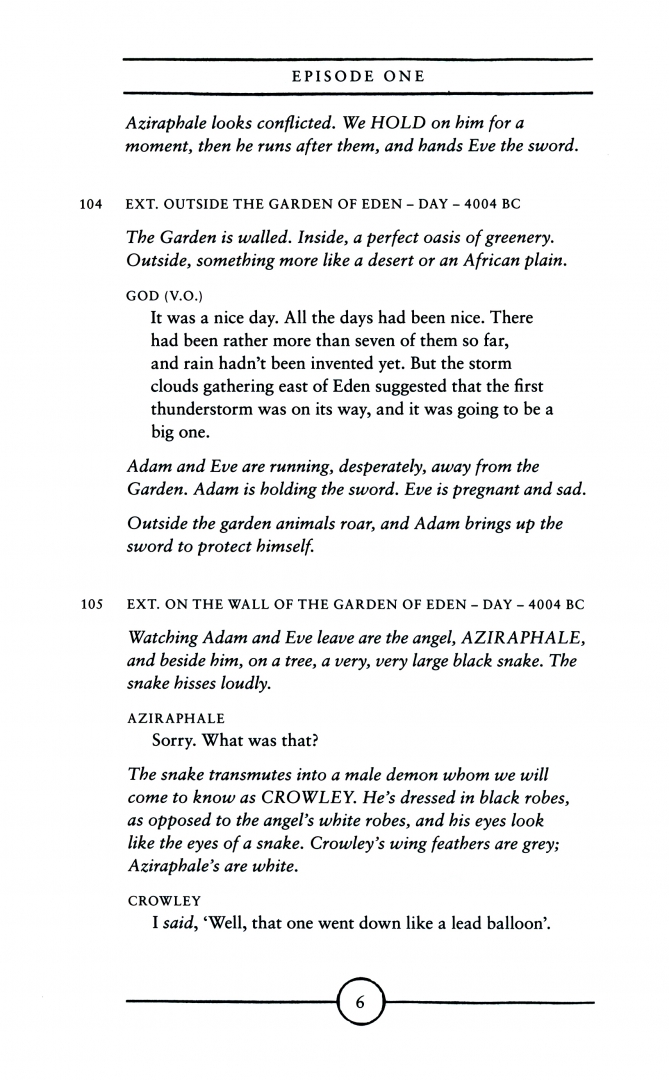 The Quite Nice and Fairly Accurate Good Omens Script Book Пратчетт ...